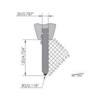 China Customizable Press Brake Punch 60 Degrees Brake Punch For Sheet Metal Work for sale