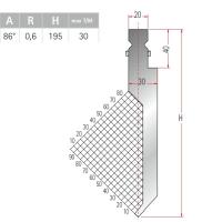 China 26mm Width Press Brake Punch For Sheet Metal Bending 0.02mm Precision for sale
