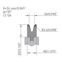 China High Toughness Press Brake Die Press Brake Tooling 500mm Bottom Die for sale