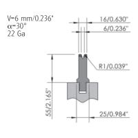 China Wila Type Press Brake Die Bottom Mold Press Brake Single V Die for sale
