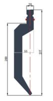 China LYNCCN WAL237.86.R1 European 86 Angle Hydraulic Press Brake Tooling Punch for sale