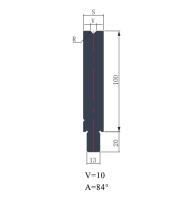 China LYNCCN WAY100.84 V10 Customized Press Brake Tools Single V Die for sale