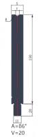 China LYNCCN WAY150.86 V20 Custom Hydraulic Press Brake Tooling Single V Die for sale