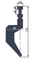 China BCL175.88.R15-RFA 88 Angle Euro Press Brake Tooling For Fast Tool Changes for sale