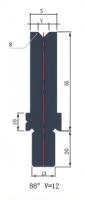 China LYNCCN BCY55.88 V12 Single V Die Press Brake Tooling with 42CrMo Material and Induction Hardening for sale