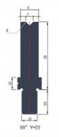 China LYNCCN BCY55.88 V20 Single V Die Press Brake Tooling for sale