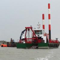China Sea Bed Desilting Cutter Sand Dredger Dredging In Salty Water / Lake for sale