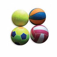 China 9.5 Inch Jumbo Inflatable Tennis Ball Polyester Felt Waterproof 250g for sale