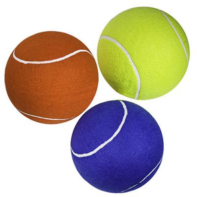 China 9.5 Inch Rubber Jumbo Tennis Ball Polyester Felt Waterproof for Pet Play for sale