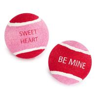 China Custom Logo 2.5 Inch Promotional Tennis Ball B Grade Polyester Felt Rubber Bladder for sale