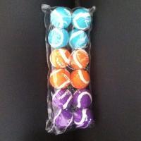 China 1.5 inch Mini Colored Pet Toy Tennis Ball with Custom Logo Printed for Dogs for sale