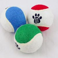 China 3inch pet toy tennis ball with custom logo printed for sale