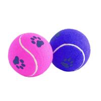 China 3inch pet toy tennis ball with custom logo printed for sale