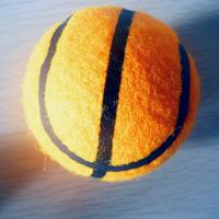 China 5 Inch Big Tennis Ball 220g Polyester Felt Waterproof Inflatable Bladder for sale