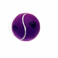 China Purple Pet Squeaky Tennis Ball Dog Toy with Squeaker 2.5 Inch for sale