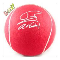 China 8 Inch Inflatable Jumbo Tennis Ball 250g Waterproof Polyester Felt for sale