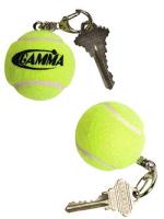 China Yellow Tennis Ball Keychain for sale