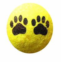 China Magic Expanding Tennis Ball for Small Dogs 2 Inch and 1.5 Inch Sizes with Leather Handle for sale