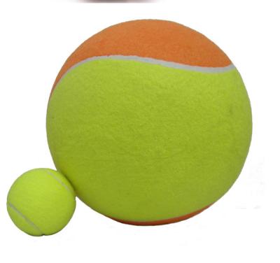 China Giant Inflatable Jumbo Tennis Ball 9.5 Inch Red Gray Promotional Novelty Toy for sale
