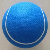 China Giant Inflatable Jumbo Tennis Ball 9.5 Inch Red Gray Promotional Novelty Toy for sale