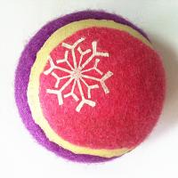 China Snow printing tennis ball toy for sale