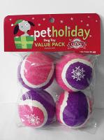 China Snow printing tennis ball toy for sale