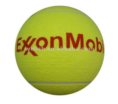 China Jumbo Inflatable Tennis Ball 9.5 Inch Polyester Felt Waterproof Toy Ball for sale