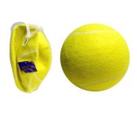 China Jumbo Inflatable Tennis Ball 9.5 Inch Polyester Felt Waterproof Toy Ball for sale