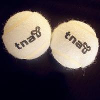 China Natural Rubber Pet Tennis Balls for Dogs 2.5 Inch Non Toxic Safe Dog Toys for sale