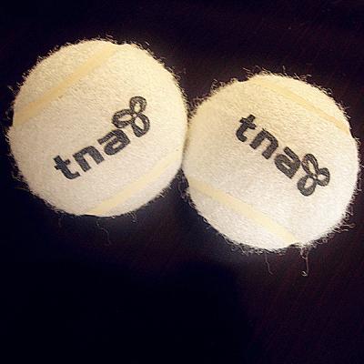 China Natural Rubber Pet Tennis Balls for Dogs 2.5 Inch Non Toxic Safe Dog Toys for sale