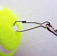 China Inflatable rubbber tennis ball for dog training for sale