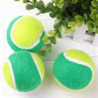 China Natural Rubber Pet Tennis Balls for Dogs 2.5 Inch Non Toxic Safe Dog Toys for sale