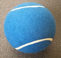 China 9.5 Inch Inflatable Jumbo Tennis Ball Yellow Big Ball Polyester Felt Waterproof for sale