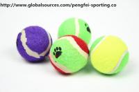 China Natural Rubber Pet Tennis Balls 2.5 Inch Safe Dog Balls Custom Logo for sale