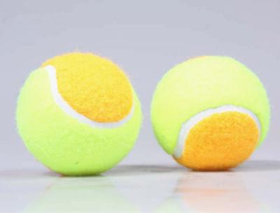 China Natural Rubber Pet Tennis Balls 5000pcs MOQ Safe Dog Balls Custom Logo for sale