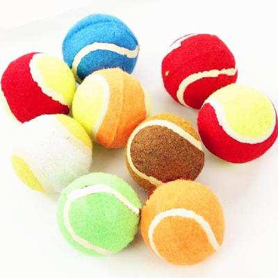 China B Grade Tennis Ball for Pets 65mm Natural Rubber Dog Ball Safe Non Toxic for sale