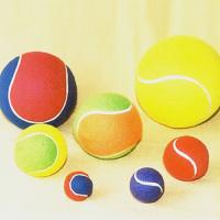 China Custom Logo Pet Tennis Balls 60mm Natural Rubber Dog Balls Safe Non Toxic for sale