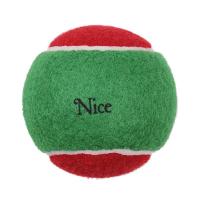 China Custom Logo Pet Tennis Balls 60mm Natural Rubber Dog Toys Safe for Pets for sale