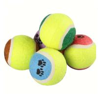 China 40mm Pet Tennis Balls for Dogs Natural Rubber Safe Non Toxic Custom Logo 5000pcs for sale