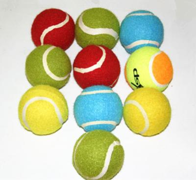 China Custom Logo Pet Tennis Balls 5000pcs Natural Rubber Dog Balls Safe Non Toxic for sale