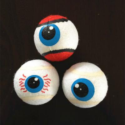 China Natural Synthetic Rubber Pet Tennis Balls 2.5 Inch Safe Dog Balls Custom Logo for sale
