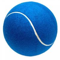 China Inflatable Jumbo Fun Ball 9.5 inch Pet Toy Tennis Ball Custom Logo Polyester Felt Rubber Bladder for sale