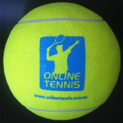 China Oversize Tennis Ball 9.5 inch Pet Toy Durable Polyester Felt Rubber Bladder Custom Logo for sale