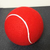 China Custom Printed Pet Toy Tennis Ball 9.5 Inch Durable Polyester Felt Rubber Bladder for sale