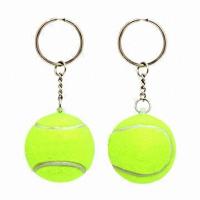 China promotional tennis ball with keychain 1.5'' for sale