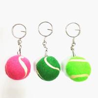 China promotional gift tennis ball keychain for sale