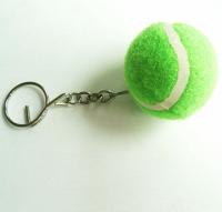 China gren color tennis ball keychain 1.5'' for sale