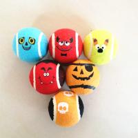 China 2mm Natural Rubber Pet Tennis Balls Safe Non Toxic Dog Balls Custom Logo 5000pcs for sale