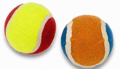 China Custom Logo Pet Tennis Balls 26mm 35mm Natural Rubber Dog Balls Safe Non Toxic for sale