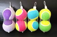China Custom Logo Pet Tennis Balls 26mm 35mm Natural Rubber Dog Balls Safe Non Toxic for sale